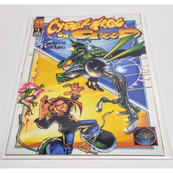 Toys | 1997 Harris Comics Cyberfrog Vs Creed 1 First Print By Ethan Van ...